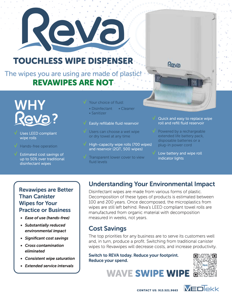 Reva Touchless Wipe Dispenser – MedTekk | Reva Touchless